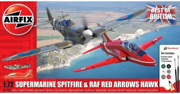 airfix gift set 50187 best of british spitfire and hawk