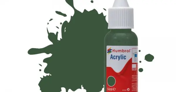 humbrol 14ml acrylic dropper 78 cockpit green matt
